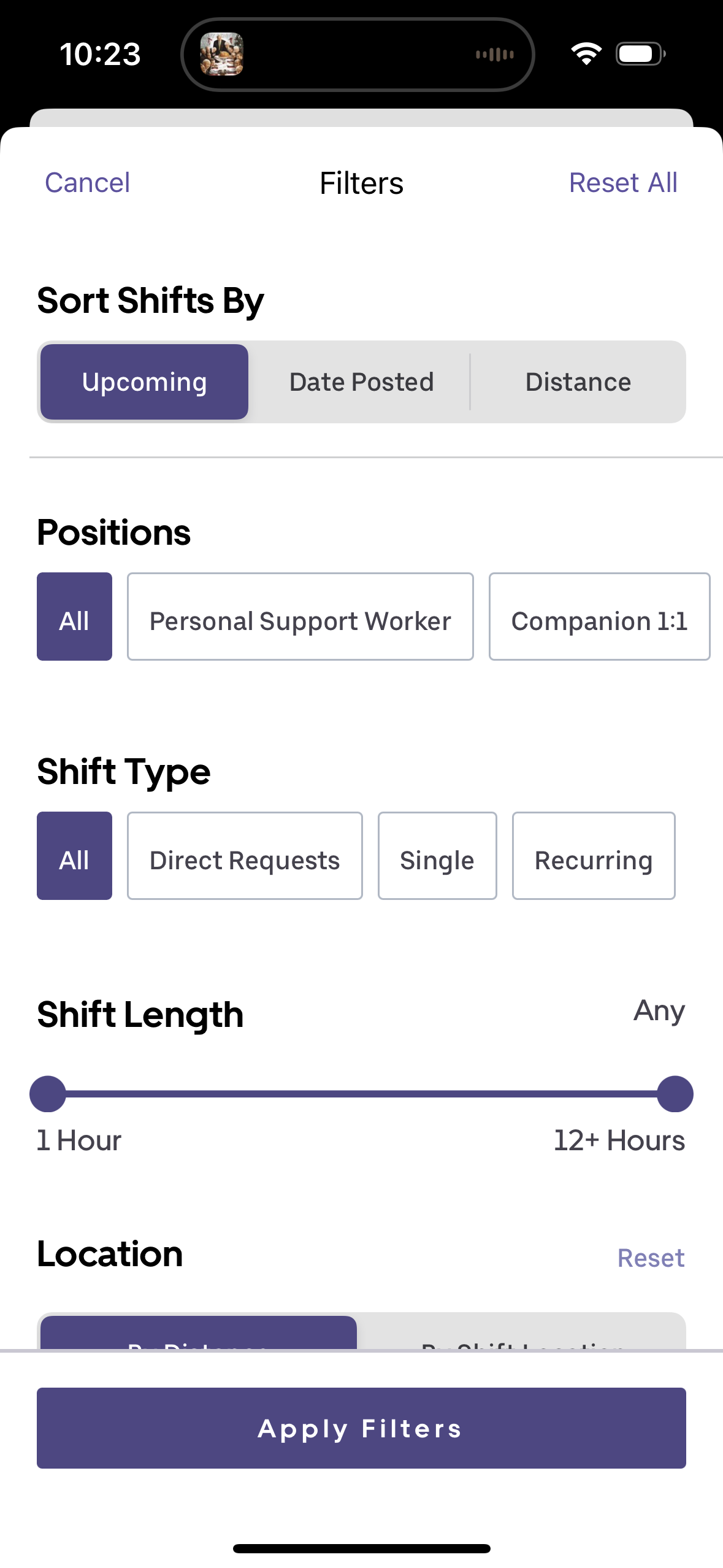 Mobile App Filters – BookJane