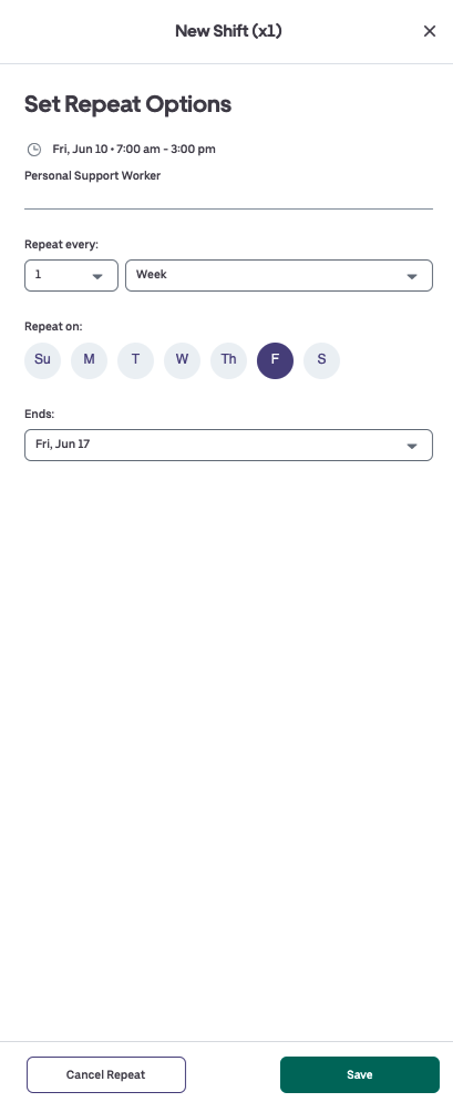 How do I create a recurring shift? – BookJane